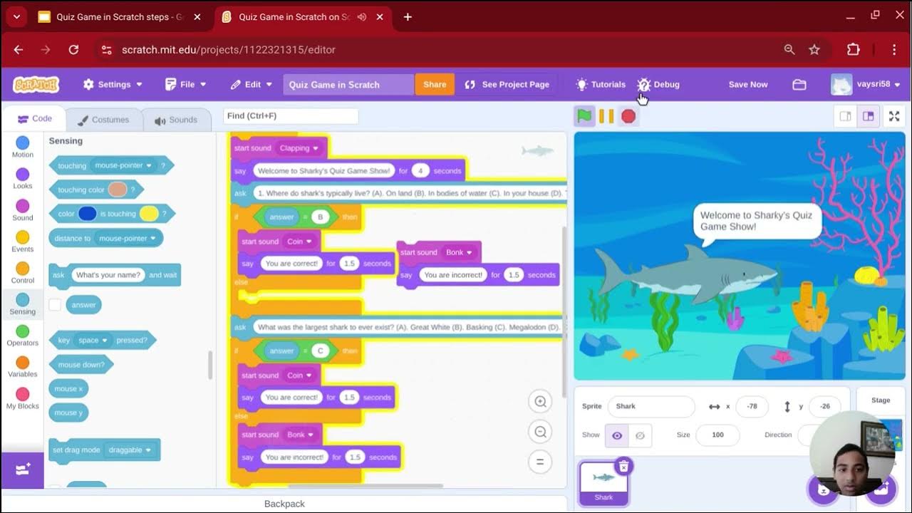 Quiz Game Show in Scratch Full Tutorial #quizes #scratchers #coding ...