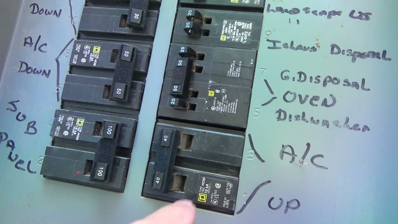 How to Add Circuit Breaker to Full Electrical Sub-Panel - YouTube