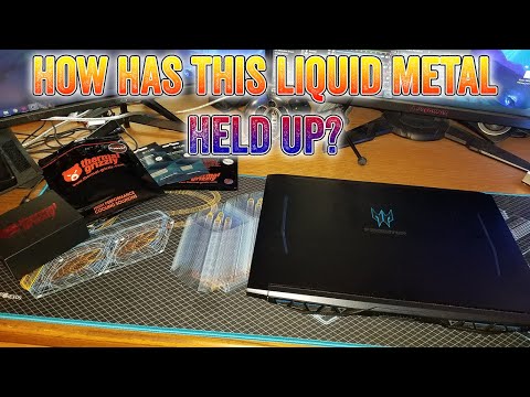 Liquid Metal on a Laptop after 1+ years, Thermal testing & Results ...