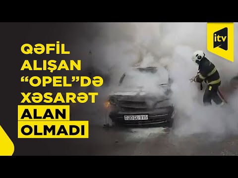 Binəqədidə avtomobildə baş verən yanğını FHN əməkdaşları söndürdülər