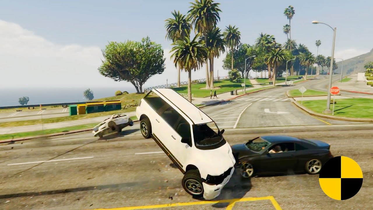 GTA 5 Real Car Crash Test V.I 92 - YouTube