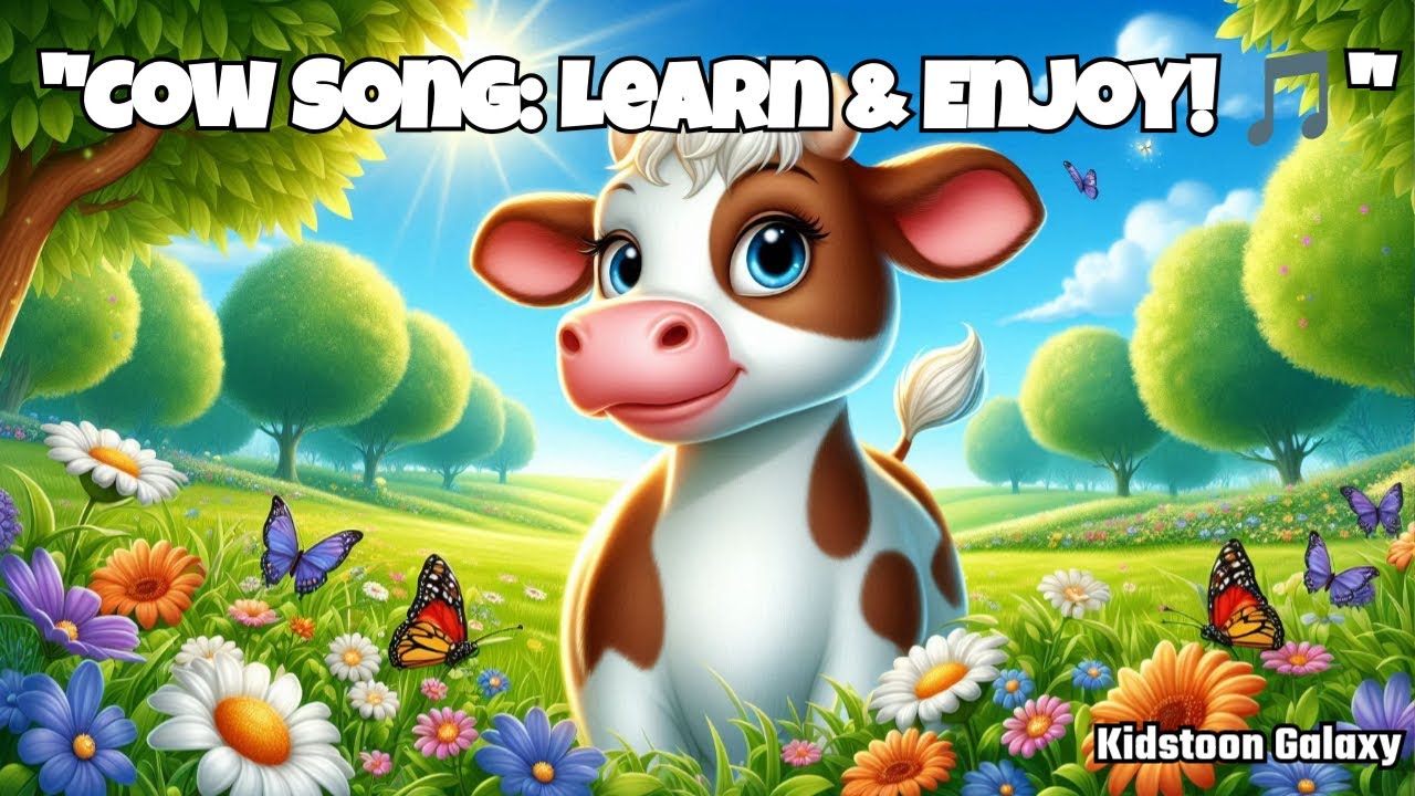 Cow Song for Kids in English| #kidssongs #educationalsongs #cowsong # ...