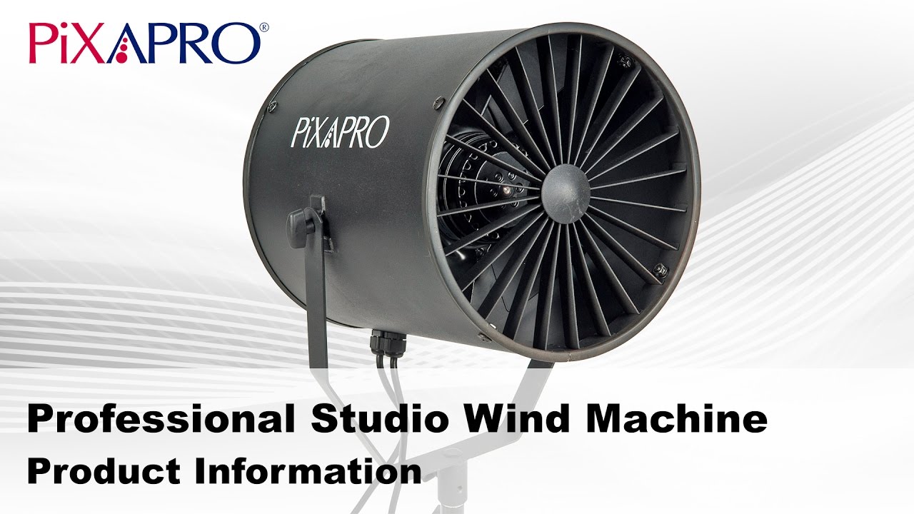 PIXAPRO Professional Studio Wind Machine - YouTube