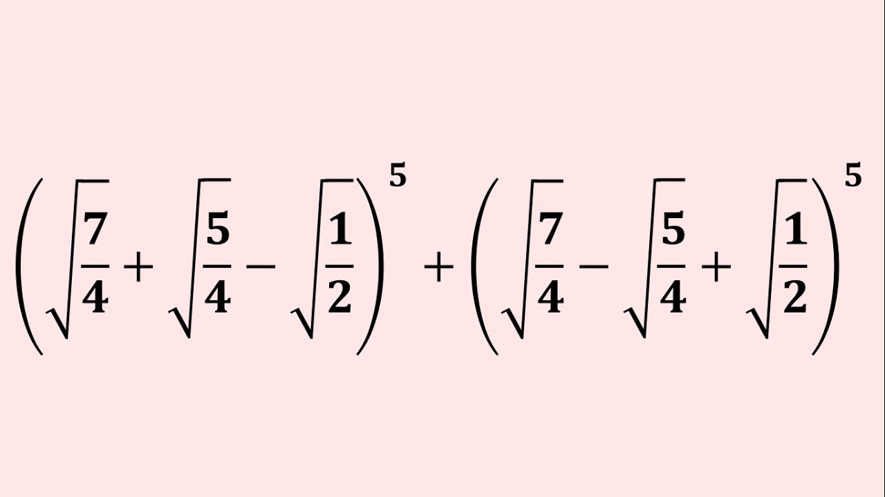 An Interesting Radical Math Simplification | An Algebra Challenge - YouTube