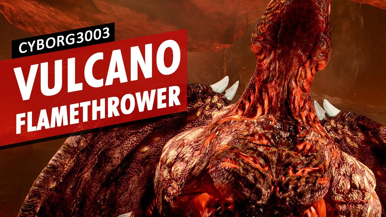 The Flamethrower is ready! A big update against the monsters of Cyborg3003 - Vulcano Trailer ...
