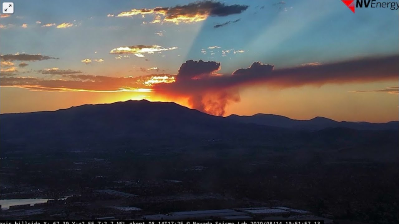 Start of the Loyalton Fire 8/14/2020 - YouTube