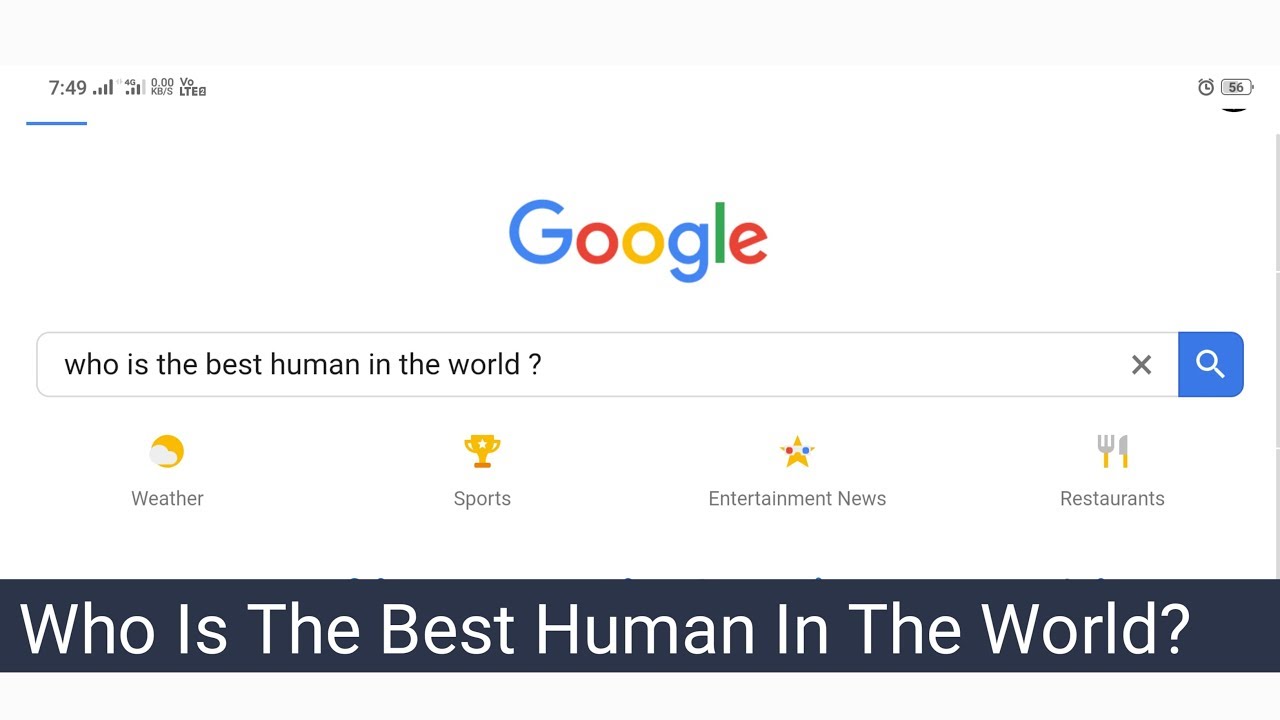 Who Is The Best Human In The World ? - YouTube