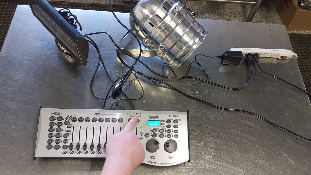 DMX12 Lighting Controller Chase Setup - YouTube