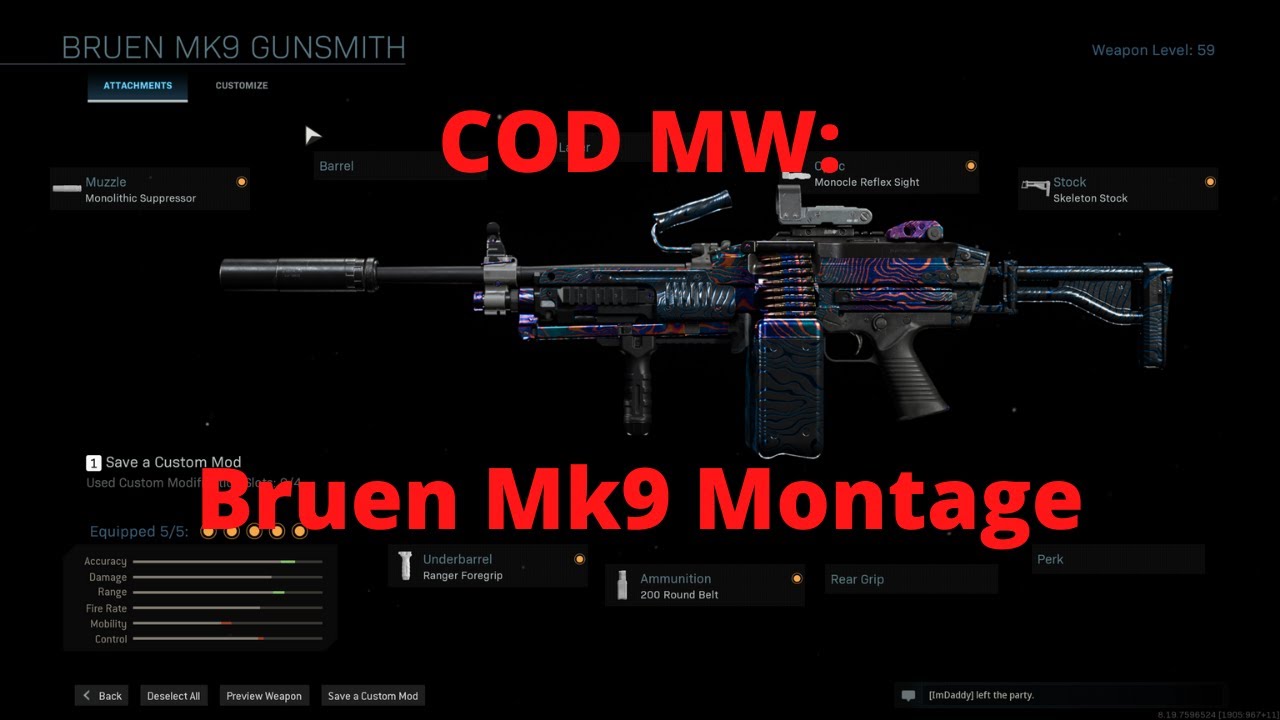 COD MW: Camo Chaser Bruen MK9 - YouTube