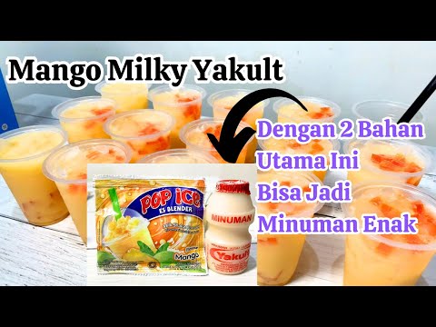 Mango Milky Yakult ‼️ Modal Minuman Saset Dengan Yakult Jadi Seenak Ini