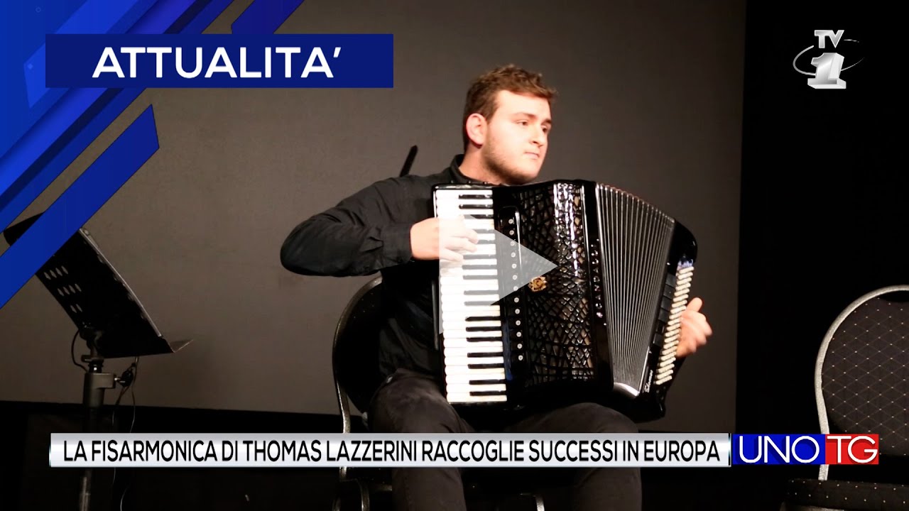La fisarmonica di Thomas Lazzerini raccoglie successi in Europa - YouTube