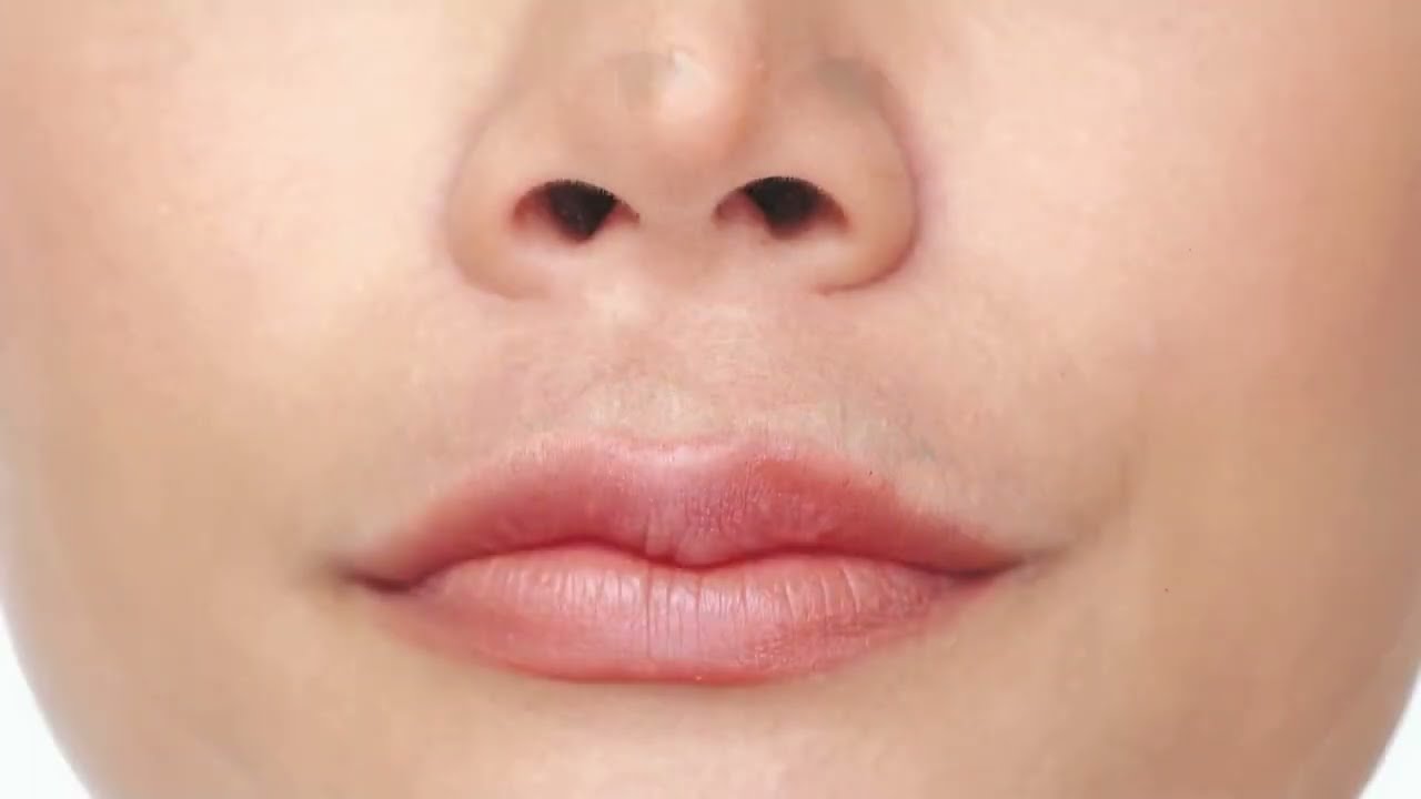 Natural Glossy Lips Closeup Shots over White Background - YouTube
