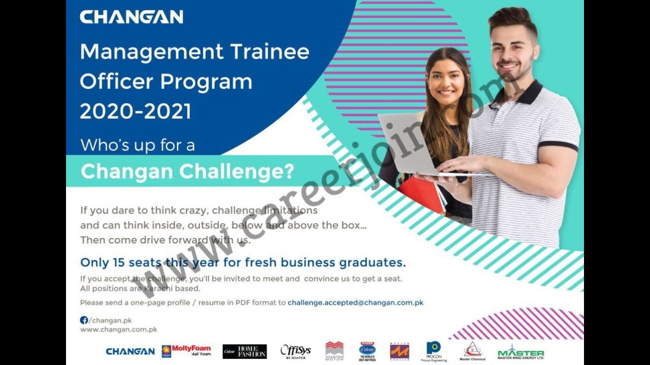 Changan Pakistan Management Trainee Officer Program 2020 2021 - YouTube