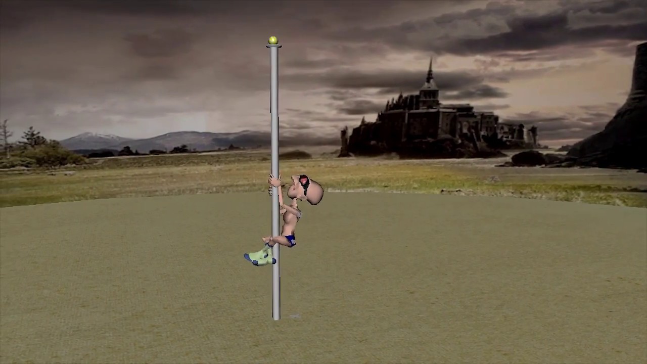 pole climbing animation video by gnv satyanarayana - YouTube