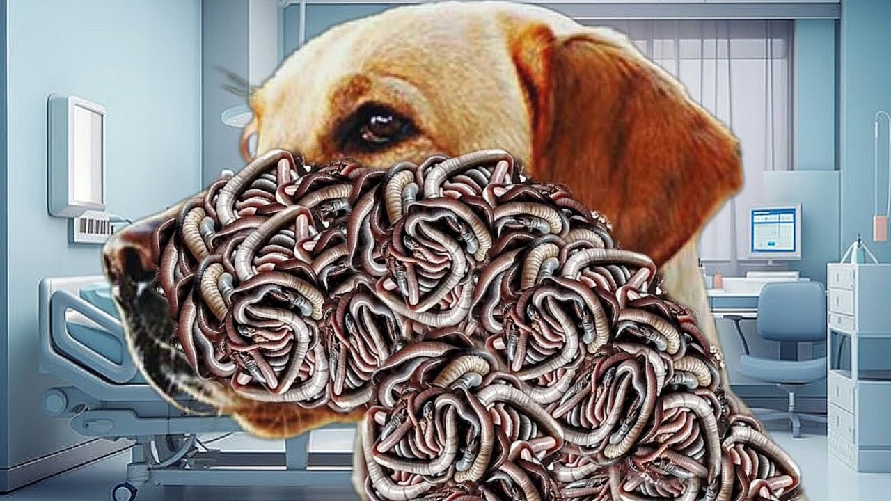 ASMR DOG CARE Animation treatment maggots and dog ticks infested dog ...