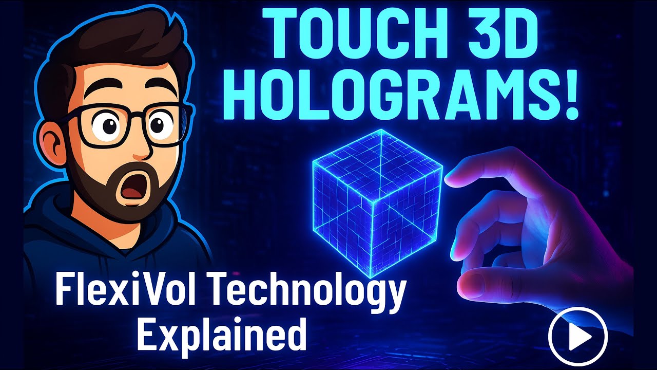 Researchers Developed 3D Holograms You Can Touch, Grab and Move - FlexiVol - YouTube