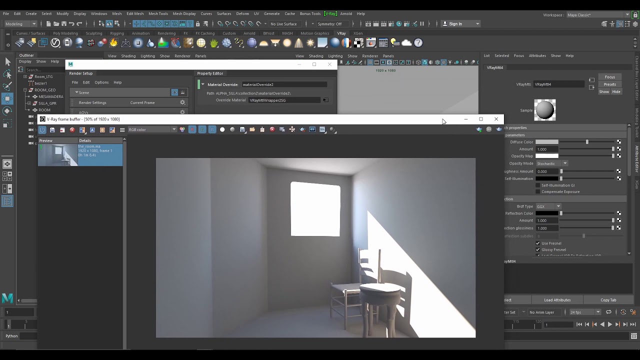 Crear Alpha Mattes en Maya y Vray - YouTube