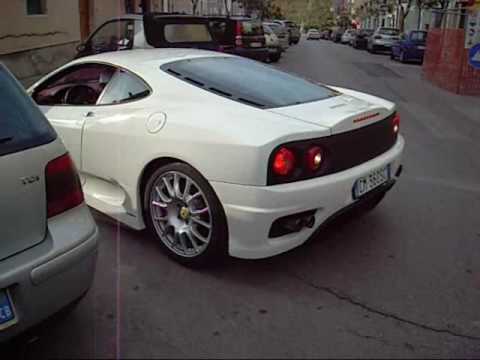 RARE white Ferrari Challenge Stradale F1 brutal acceleration - amazing ...