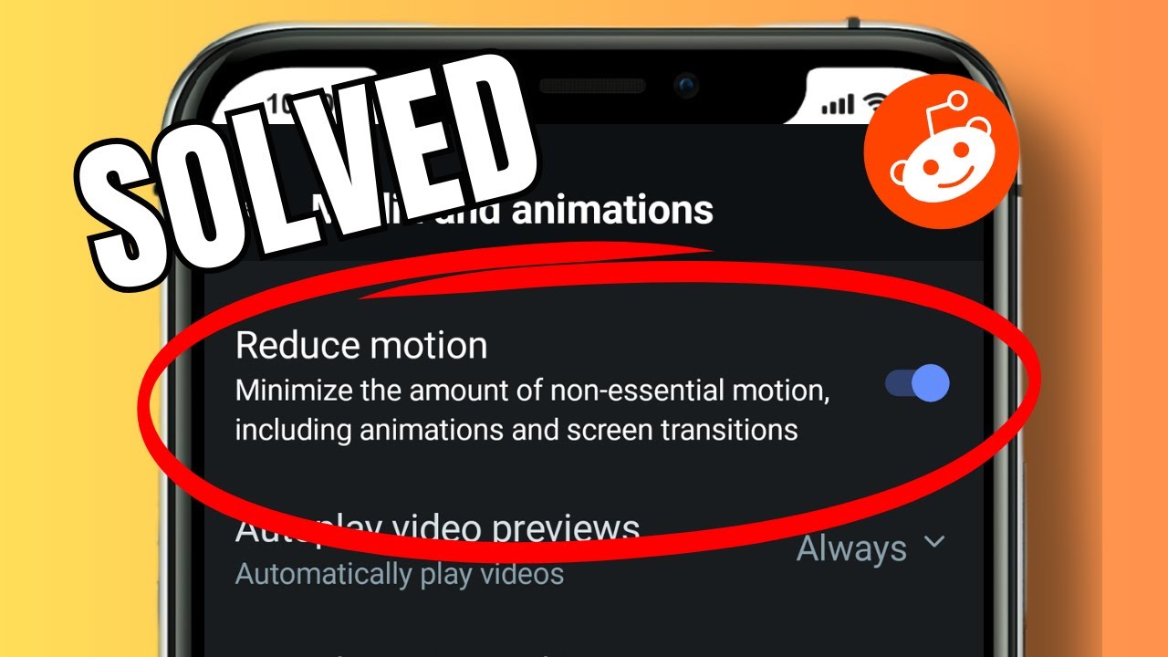 "How to Turn On the Reduce Motion Option on Reddit" - YouTube