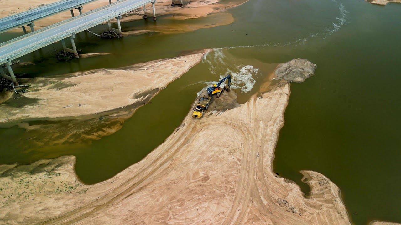 Arkhola Sand & Gravel Co Drone Footage 4k - YouTube