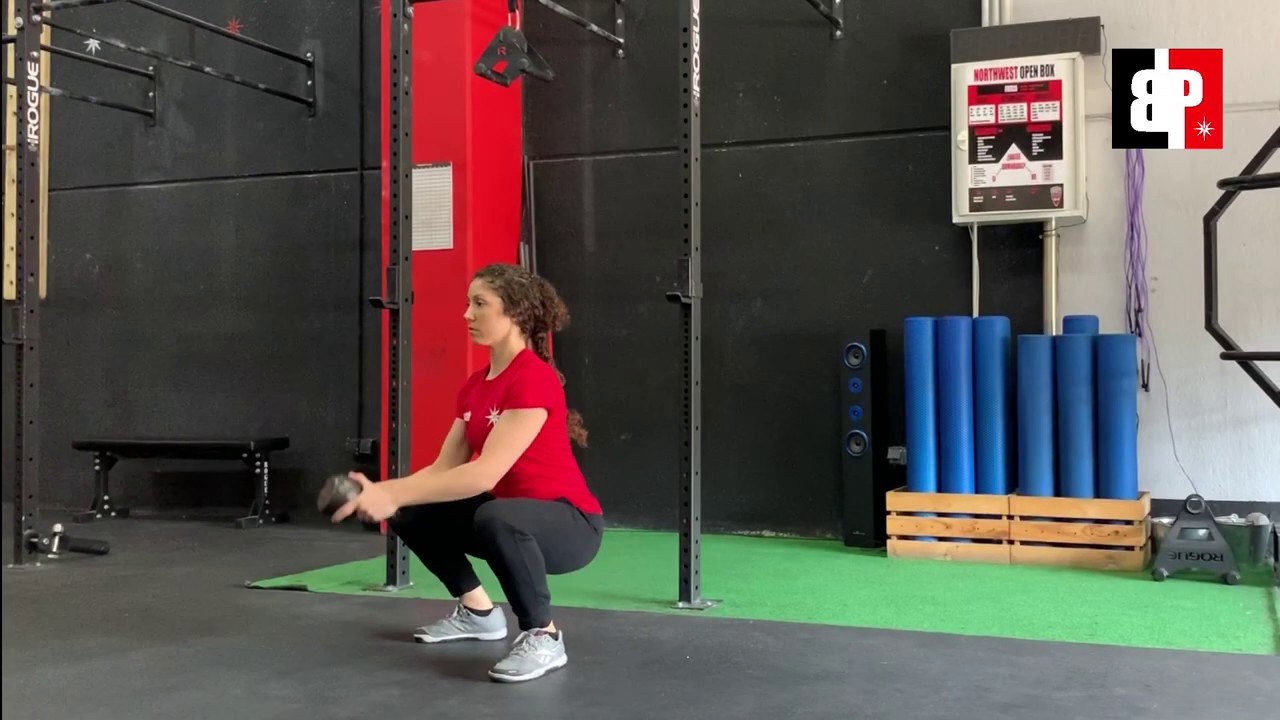 Goblet squat + curl - YouTube