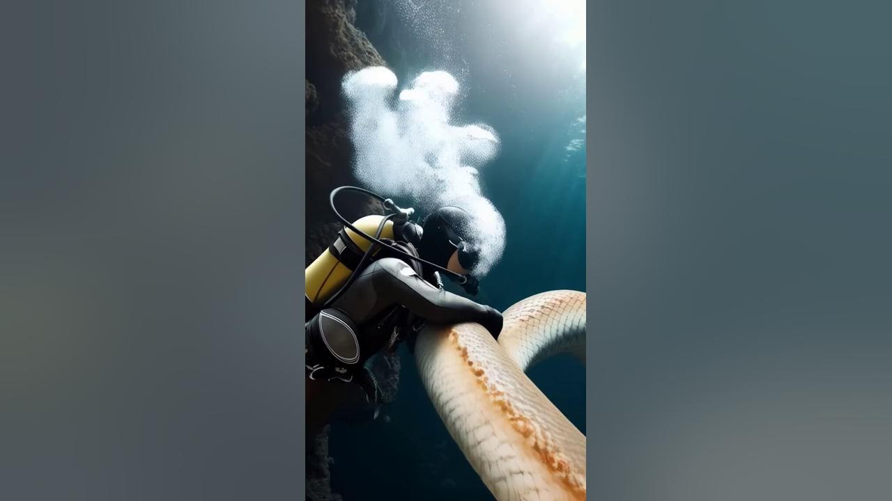 Divers Rescue Shark from Giant Python! - YouTube