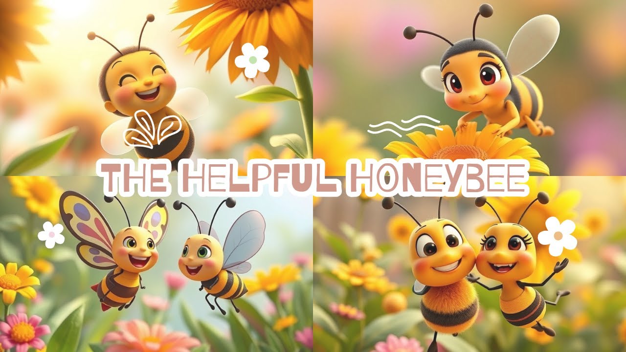 The Helpful Honeybee l Bedtime stories for kids in English l Children ...