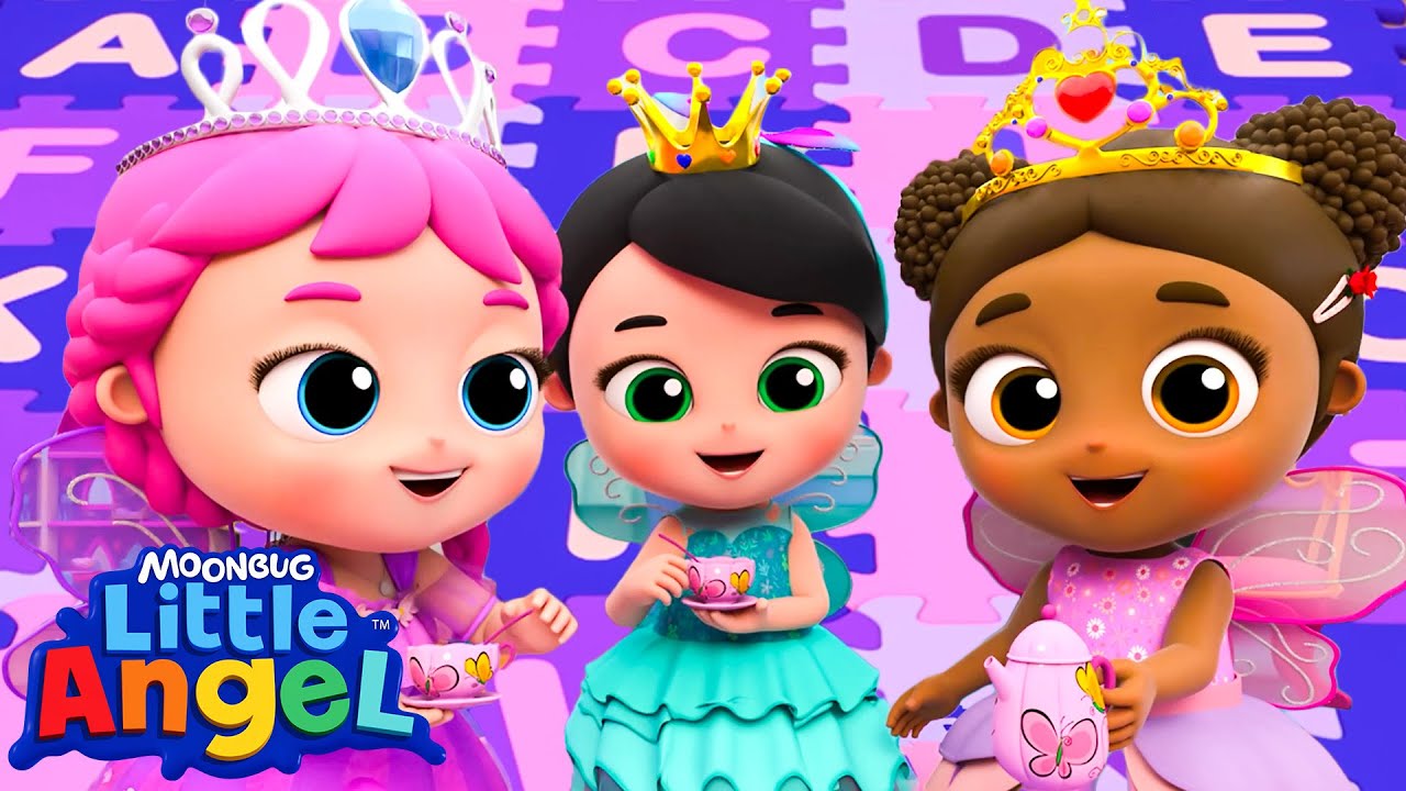 Alphabet Princesses | Nursery Rhymes for kids - Little Angel - YouTube