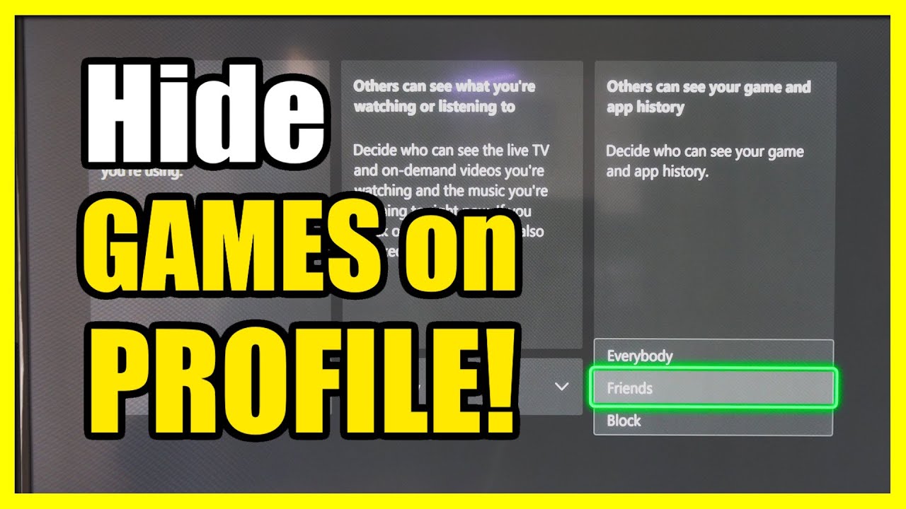 How to HIDE your Played Games & Apps on your Xbox Series X (Everybody ...
