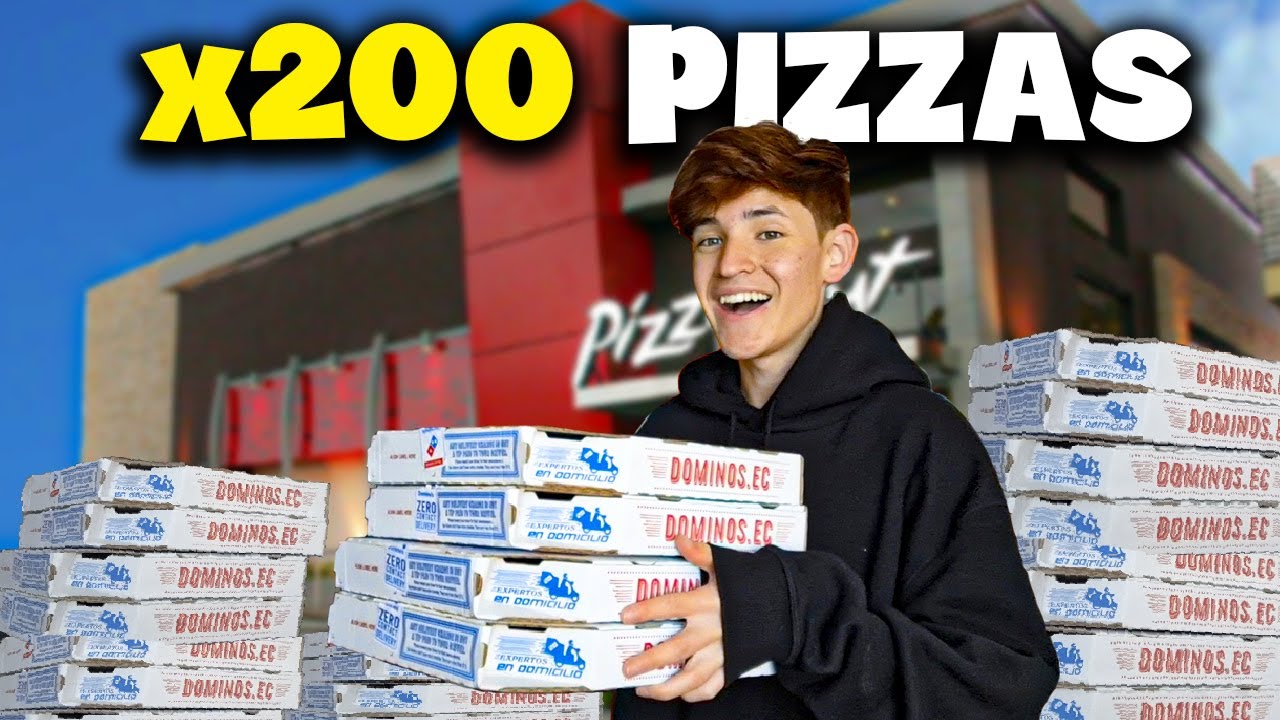 DAMOS 200 PIZZAS a estudiantes RANDOMS - YouTube