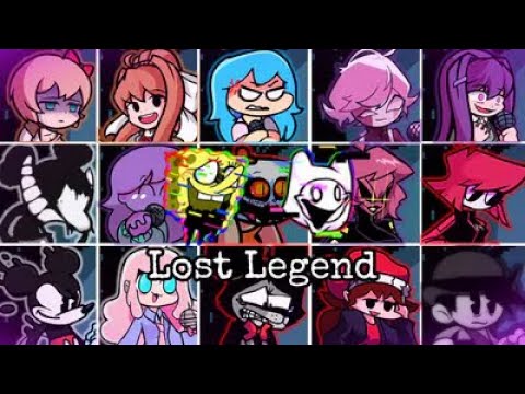 Friday Night Funkin' - Lost Legend But Everyone Sing It / (FNF x Pibby ...
