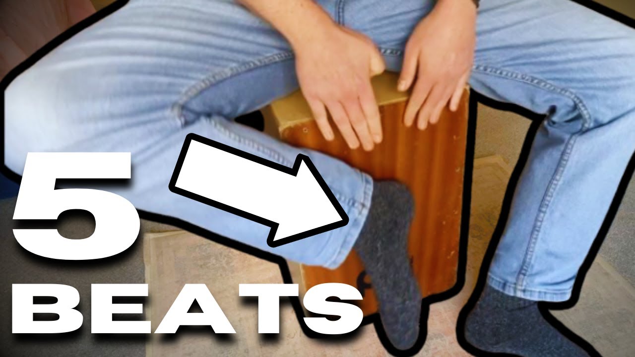 5 Cajon Beats Using Your Foot - YouTube
