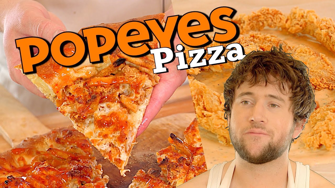 Popeyes Pizza 🍗🍕 - YouTube