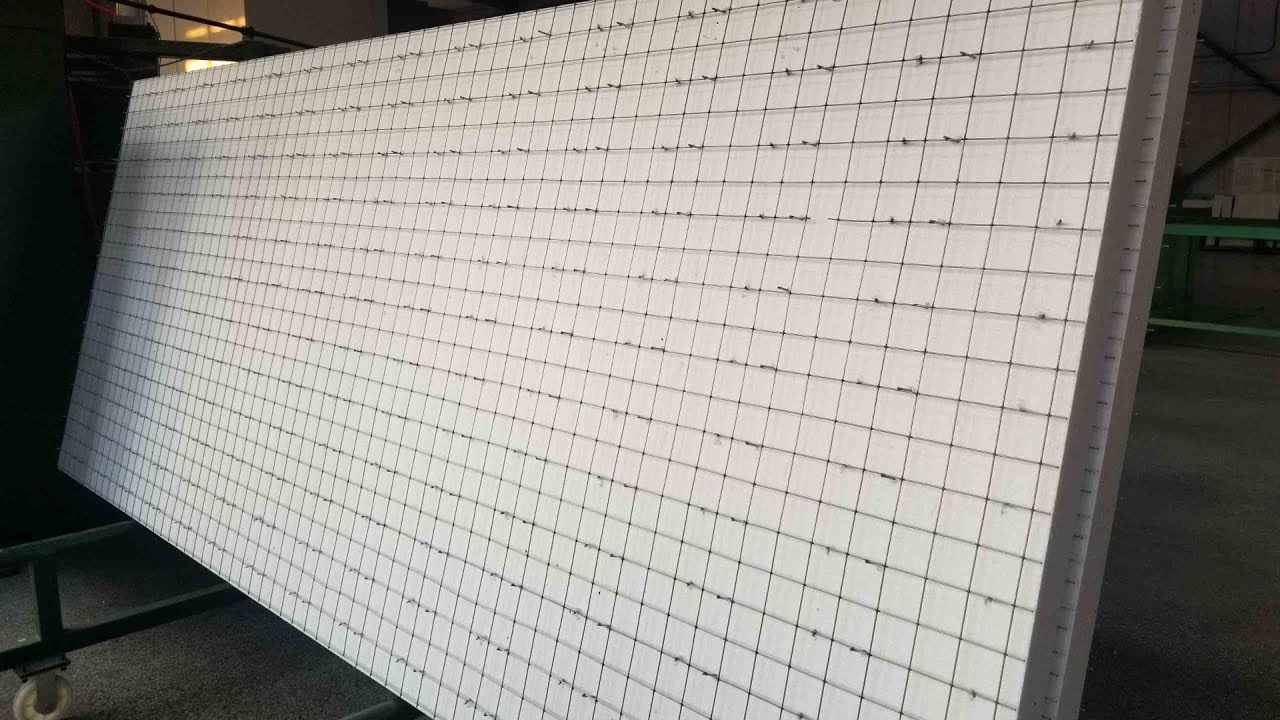 3D EPS Panel Production Line, 3D Panel Wire Mesh Machine Working ...
