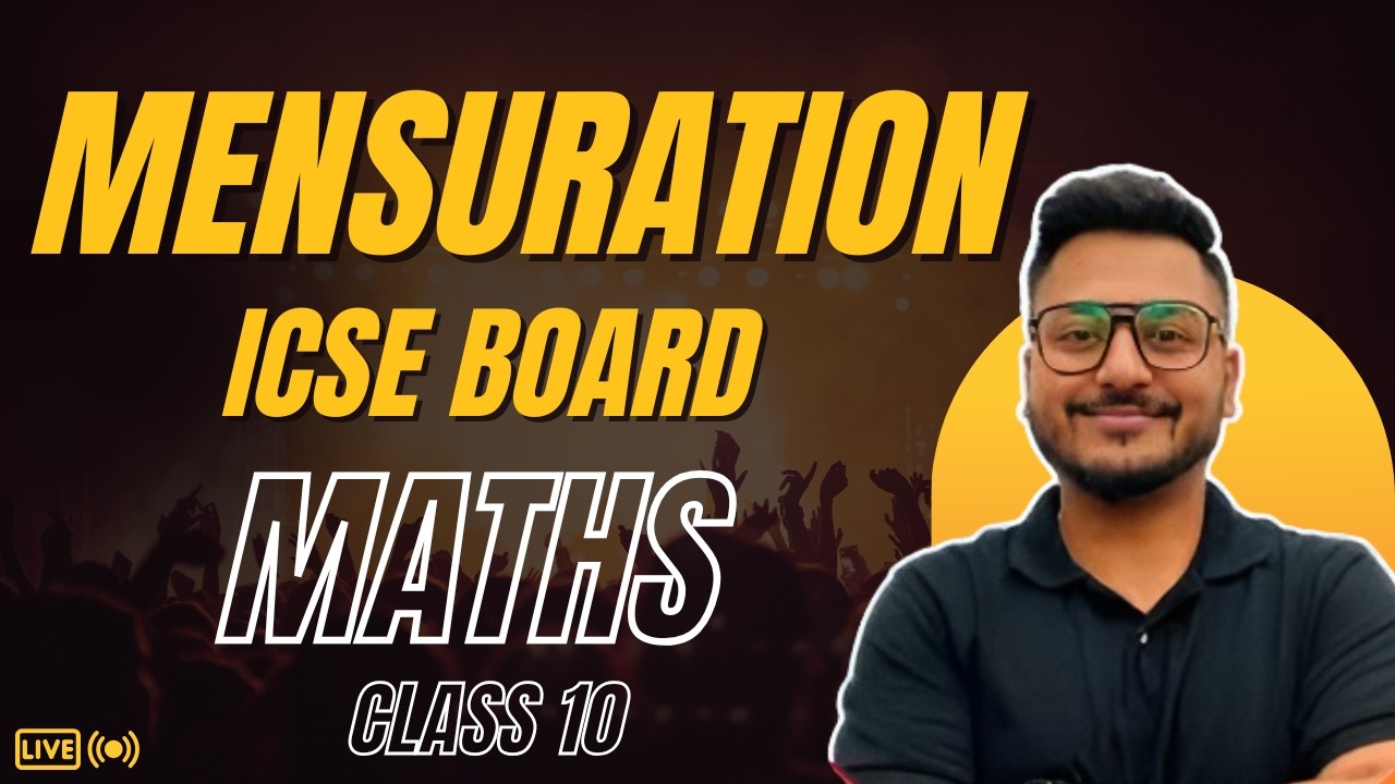 Mensuration | Mensuration for Class 10 ICSE Board | Mensuration ...