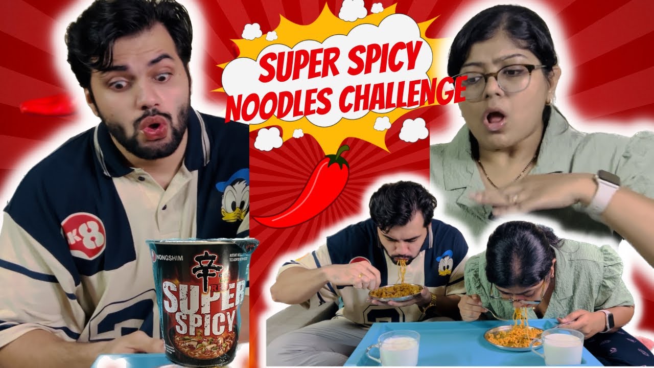 Super Spicy Noodles Challenge || He Thought I Cheated On Him || Husband ...