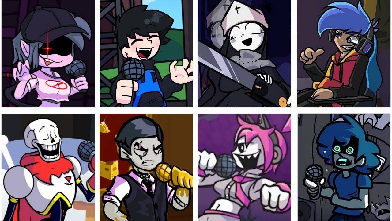 FNF Jeez But Different Characters Sing It 🎤 Everyone Sings Jeez - YouTube