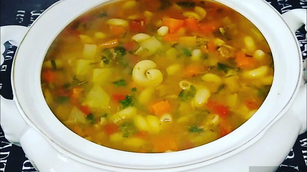 SOPA SIMPLES DE LEGUMES COM CARNE 🍲 - YouTube