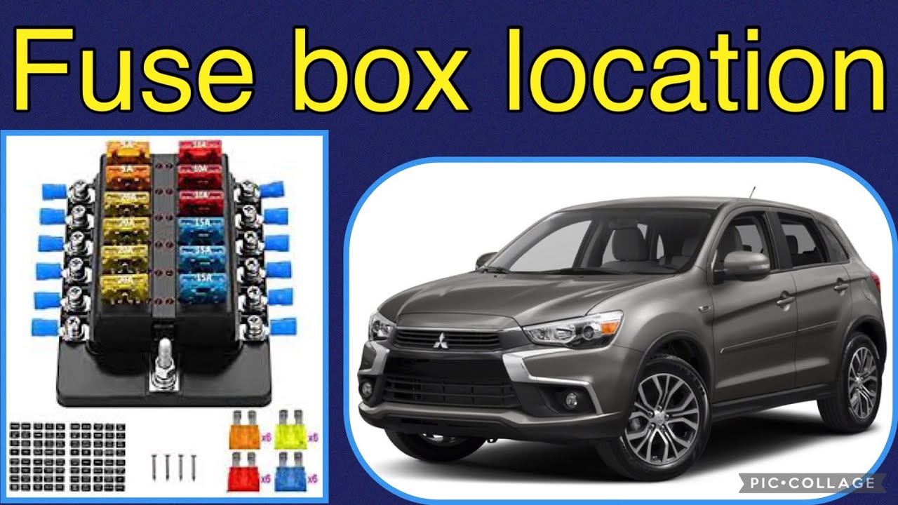 The fuse box location on a 2018 Mitsubishi RVR - YouTube