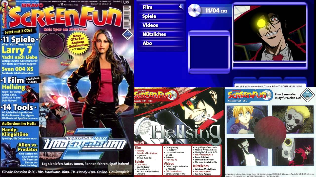 Bravo Screenfun 11/2004 CD2 - Hellsing - YouTube