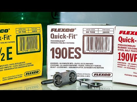 Замки FLEXCO® Bolt Solid Plate 1E 140E 190E 2E - YouTube