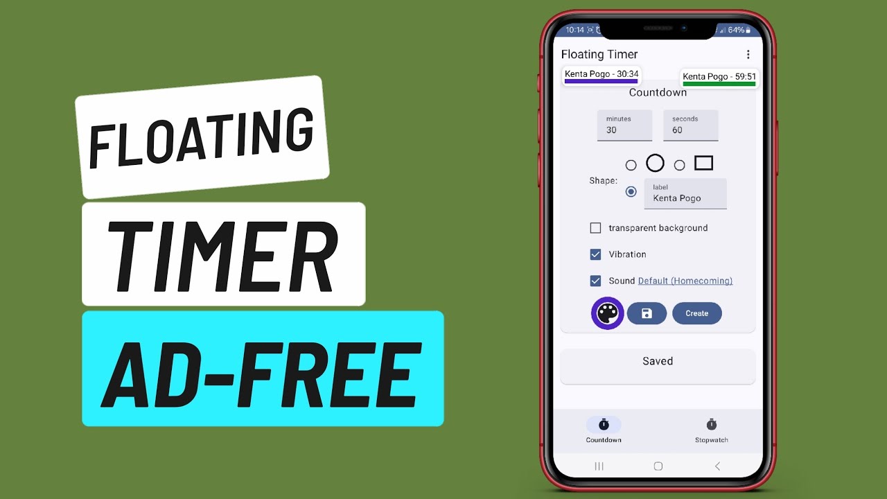 Best Free Floating Timer App for Android - YouTube