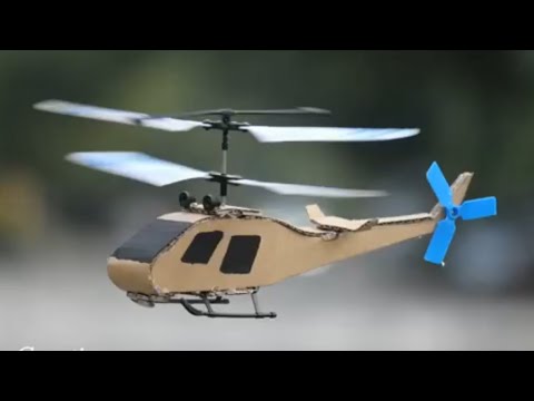 Cardboard Flying Helicopter - how to make a Helicopter - YouTube