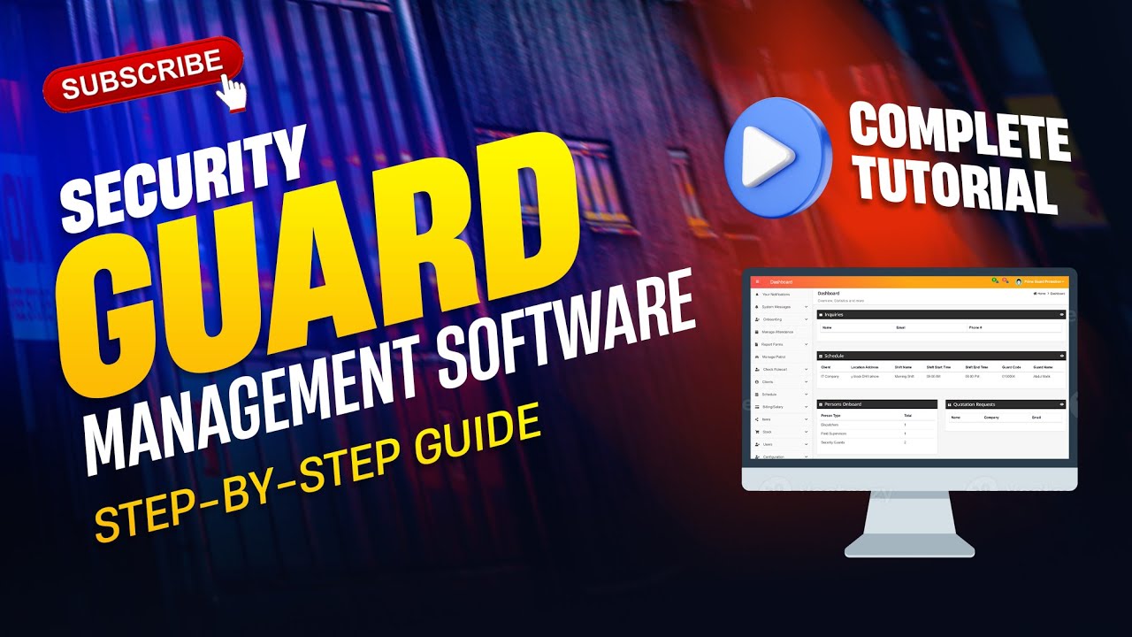 Complete Tutorial: Security Guard Management Software - Step-by-Step ...