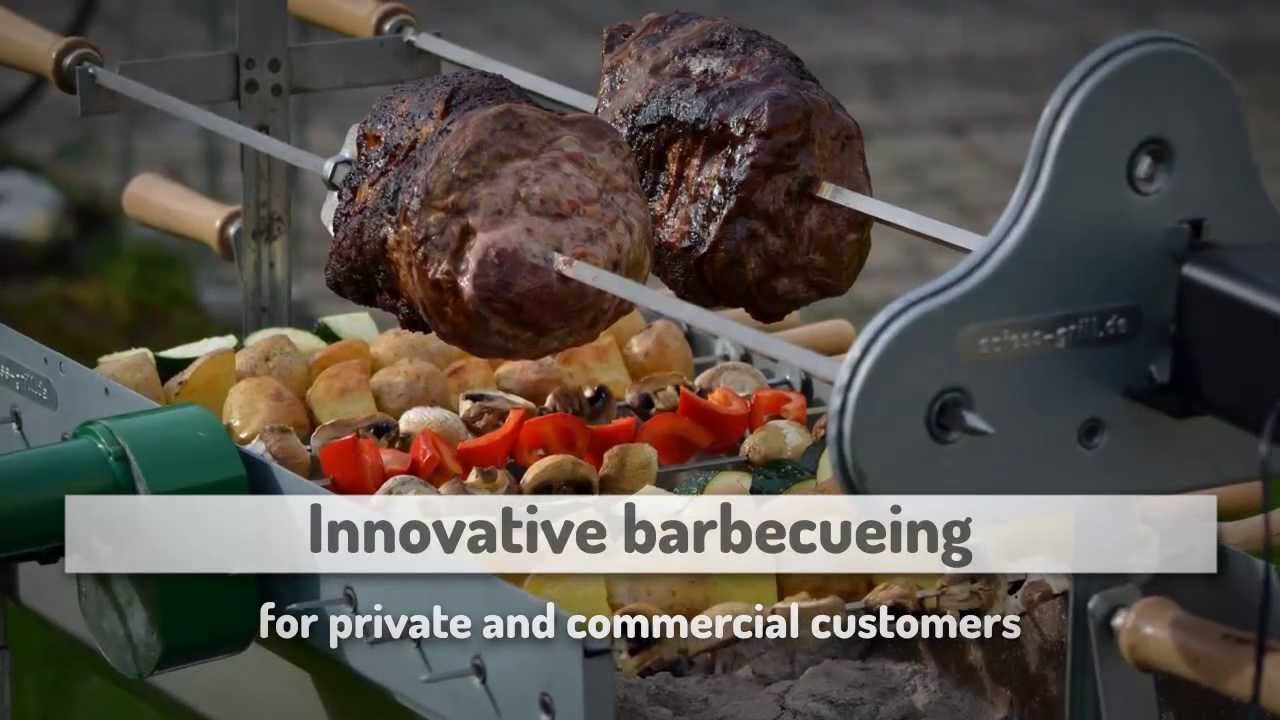 Barbecue Rotisserie Creative Cooking BBQ Lamb Grill Automatic BBQ - YouTube