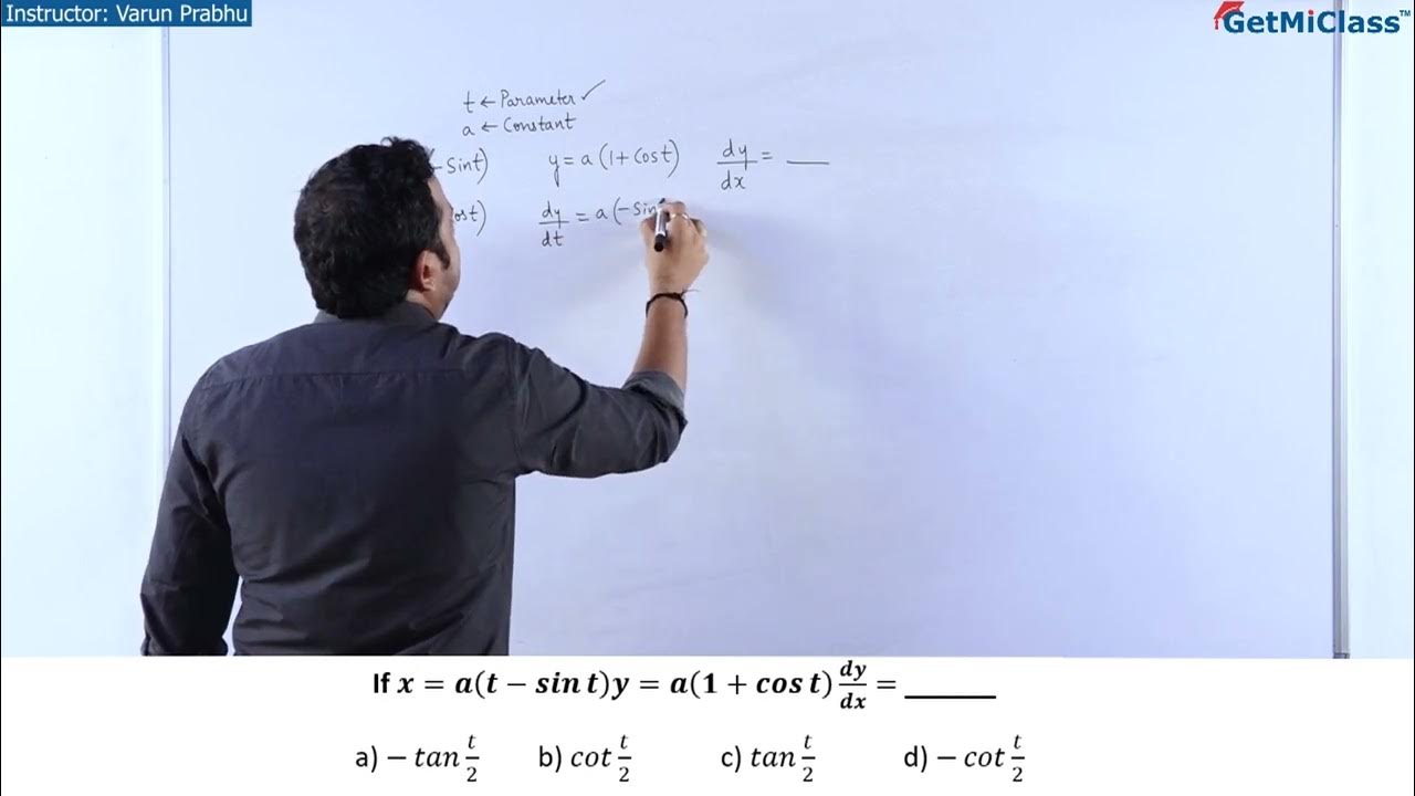 Derivative of Trigonometric Functions KCET 12th Mathematics Differential Calculus - YouTube