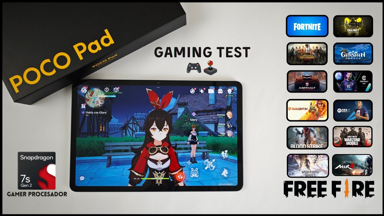 POCO Pad / Redmi Pad Pro Gaming Test - YouTube