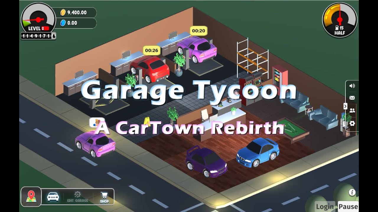 Garage Tycoon - An AMAZING Car Town Rebirth?!? - YouTube