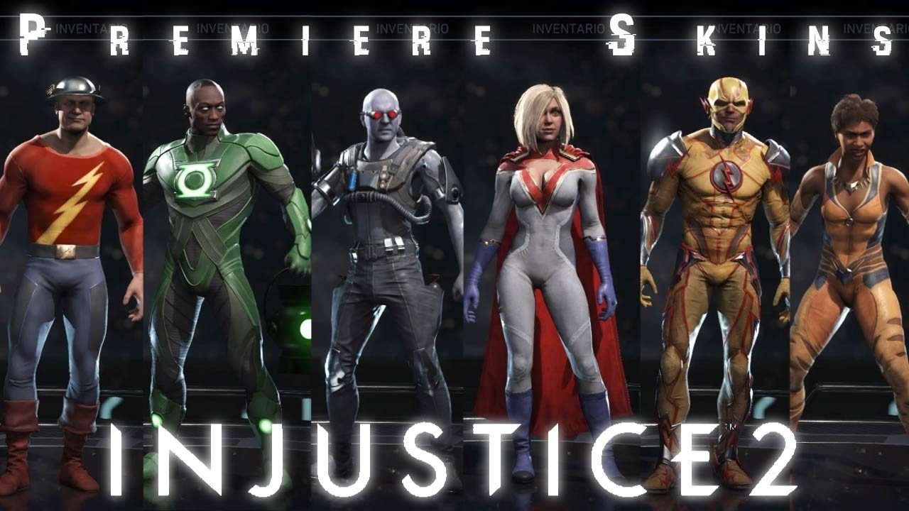 Injustice 2 - 6 Premiere Skins - YouTube