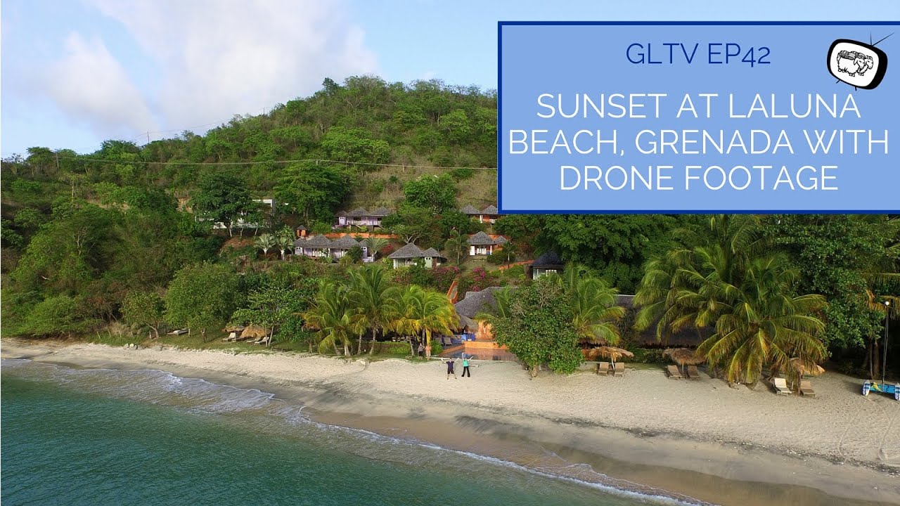 Sunset at Laluna Beach, Grenada With Drone Footage - YouTube